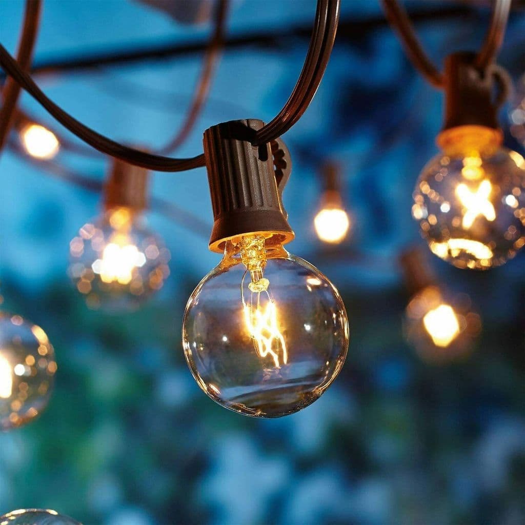 Outdoor Lights Festoon Garden Party String Lights G40 25FT Connectable ... Outdoor Lights Festoon Garden Party String Lights G40 25FT Connectable ...